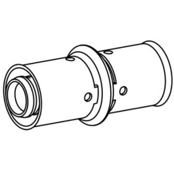 VALSIR PEXAL STRAIGHT COUPLING PPSU 16mm VS0150003
