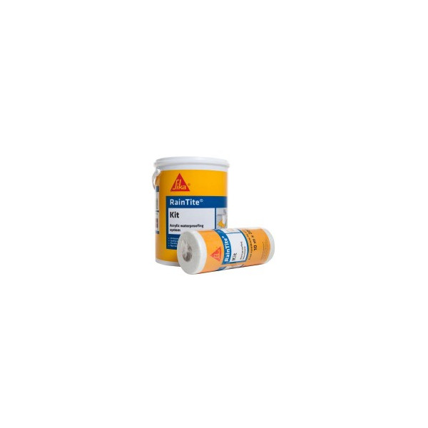 SIKA RAINTITE WATERPROOF KIT 5L GREY (inc 200X10m MEMBRANE) ZH0495