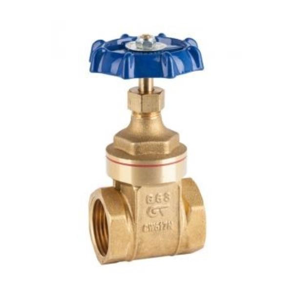 GENEBRE BRASS GATE VALVE FXF PN20 BLUE HANDLE 20mm 3221 05