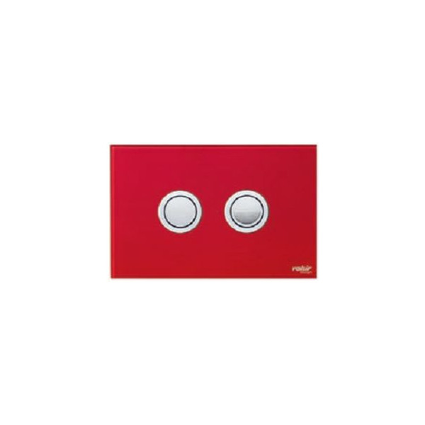 VALSIR VS0877003 DESIGN PLATE CRYSTAL RED ROUND BUTTONS SATIN