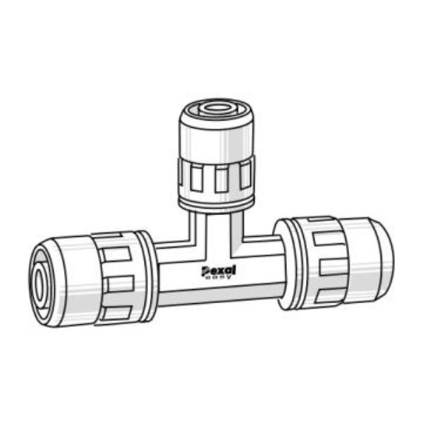 VALSIR PEXAL REDUCING TEE PPSU 50X40 VS0161125