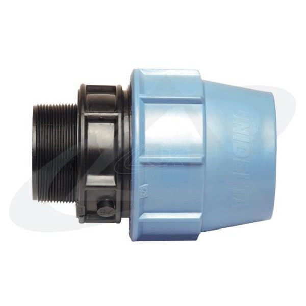 HDPE COMPRESSION ADAPTOR BSP MALE 40X1.1/2