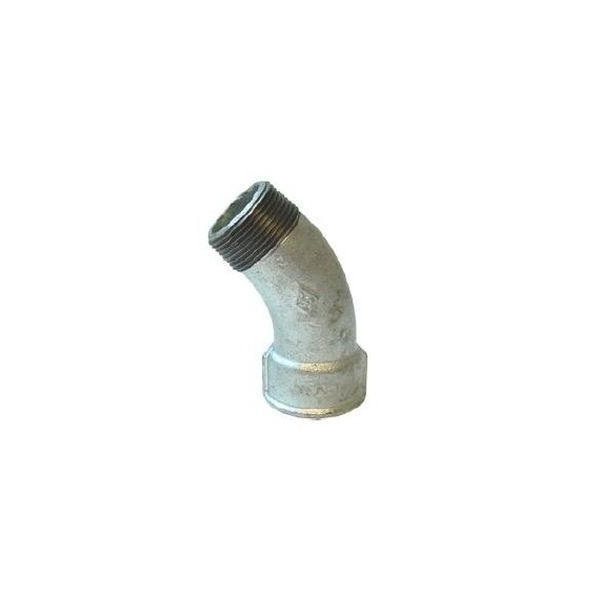 GALVANISED SPRING BEND MXF 45 DEGREE 100mm