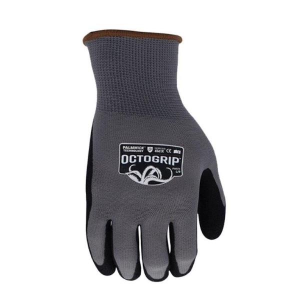 OCTOGRIP GLOVE HI-PERFORMANCE (BL) POLYESTER/NITRILE - MED PW974/PW874