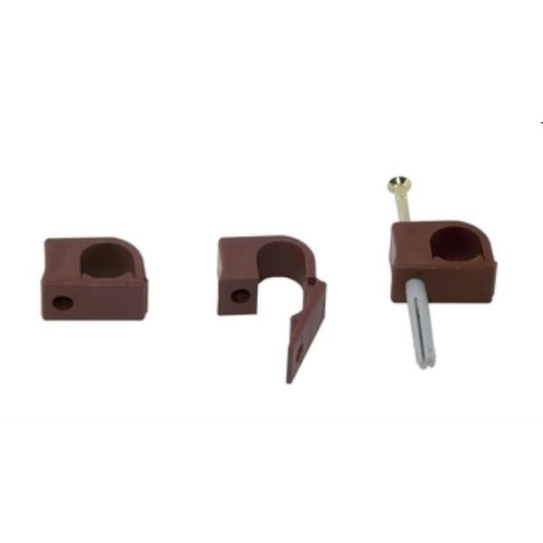 BUDDYBAT PIPE ANCHOR SUPPORT BROWN PP 15mm (10 PCE)