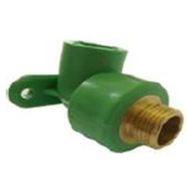ATLAS PPR GREEN FUSION MALE WALL PLATE ELBOW 25X1/2